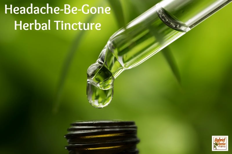 Headache Be Gone Herbal Tincture by Hybrid Rasta Mama